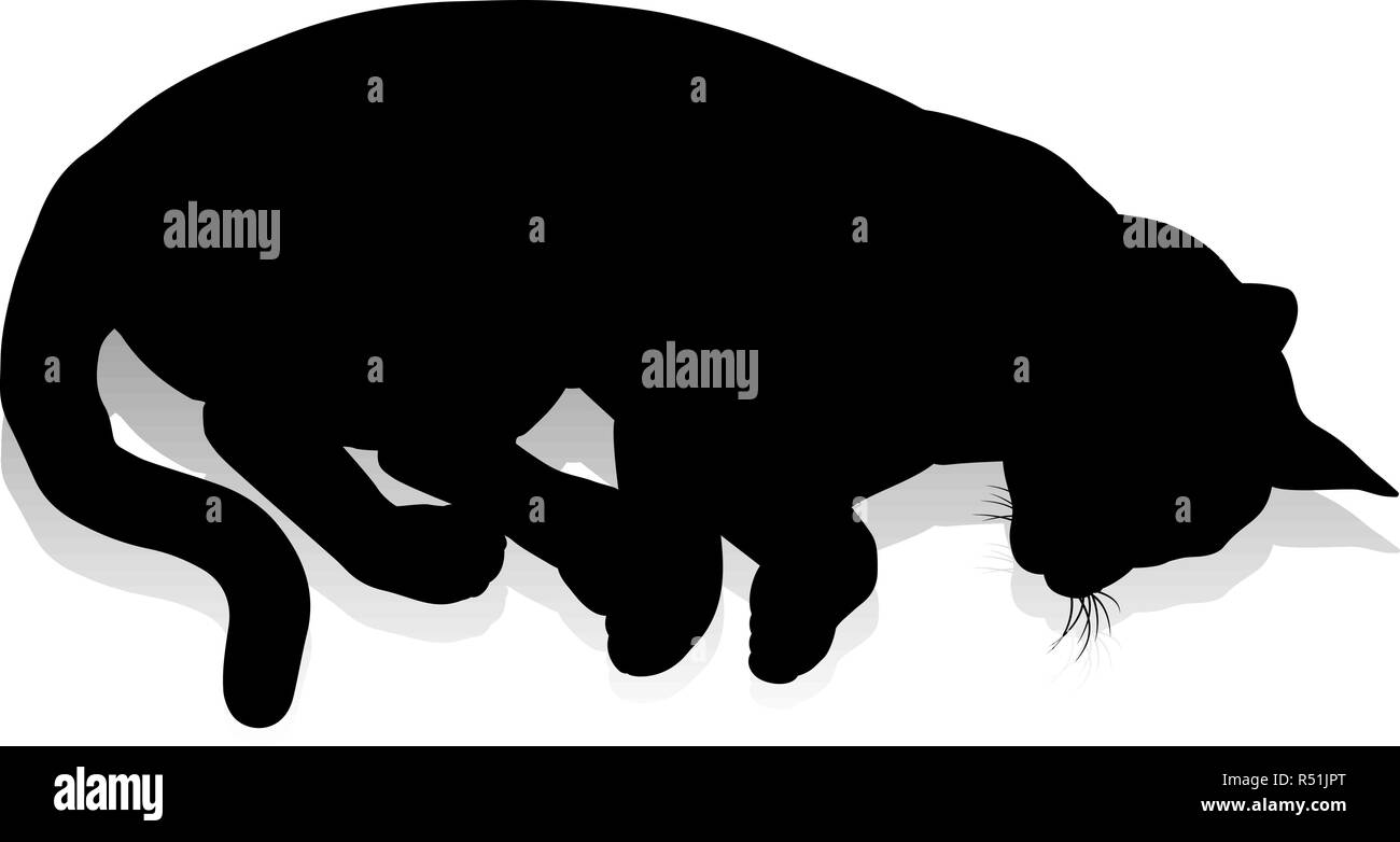 Sagoma di gatti Immagini Vettoriali Stock - Alamy