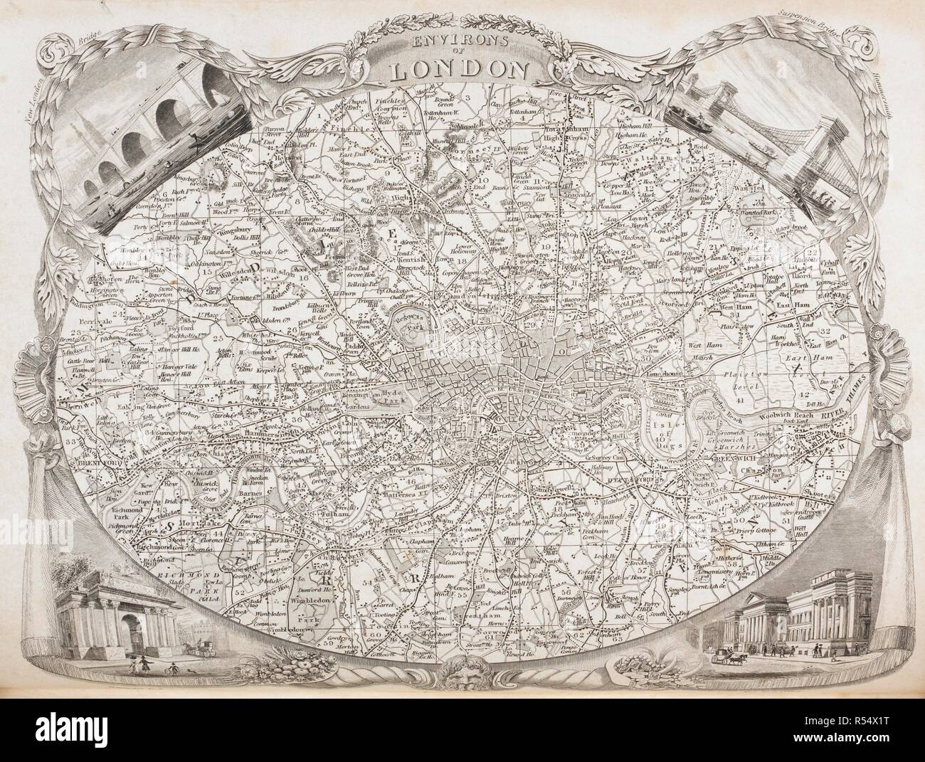 Mappa di londra e dintorni immagini e fotografie stock ad alta ...