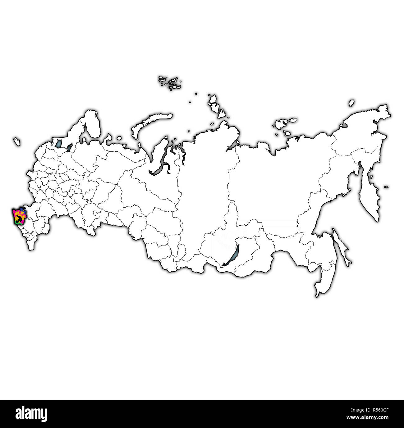 Mapa político de rusia krasnodar Immagini senza sfondo e Foto Stock ...
