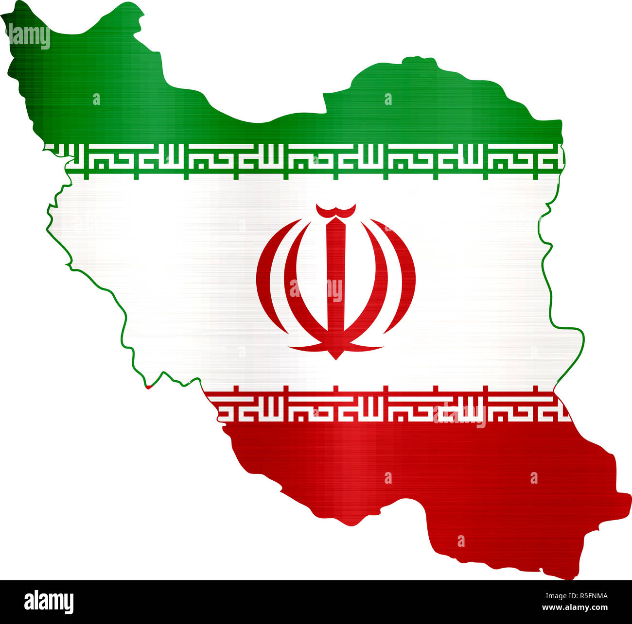 Mappa di bandiera iran illustrazione Foto stock - Alamy