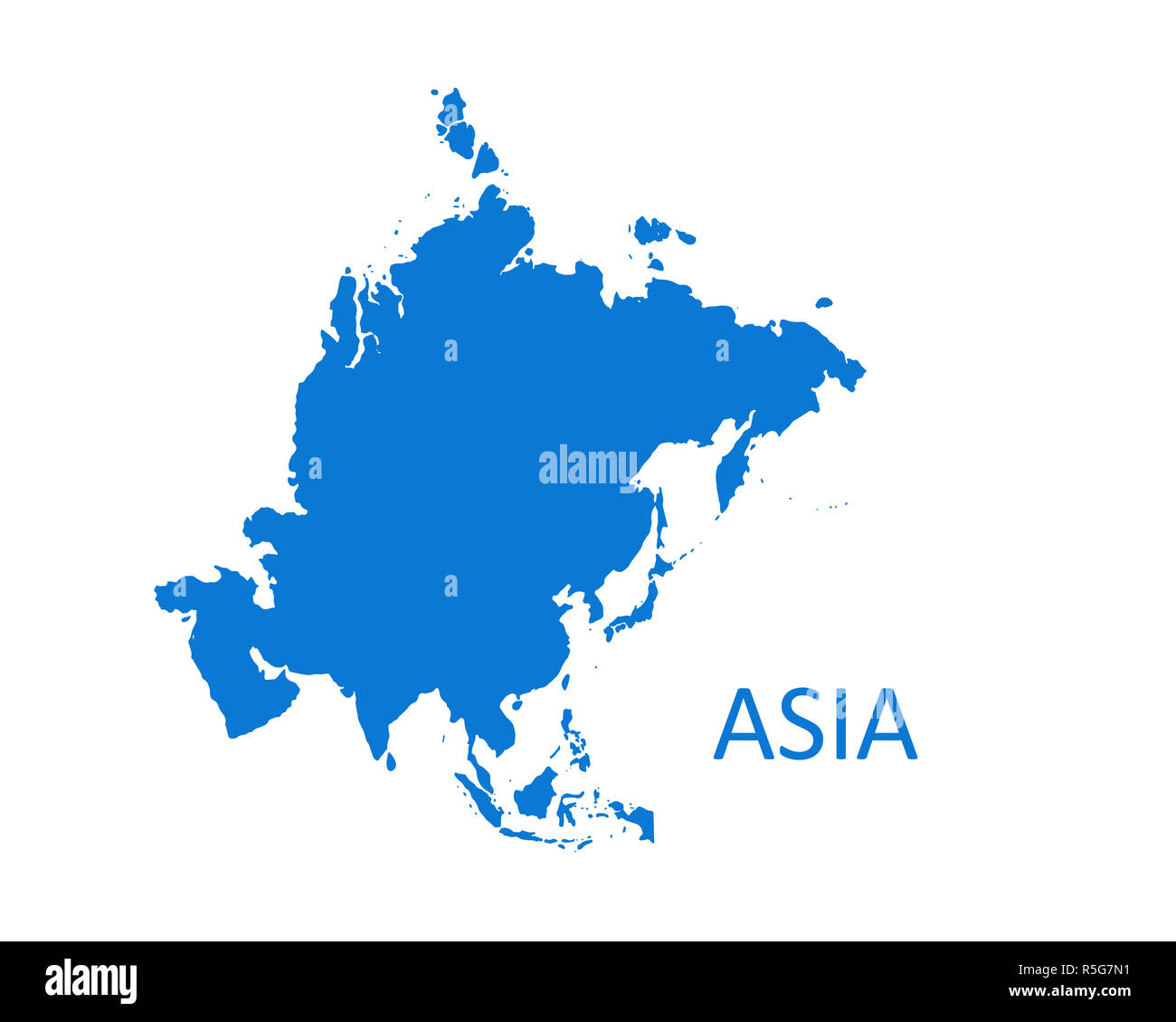 Asia continent map immagini e fotografie stock ad alta risoluzione - Alamy