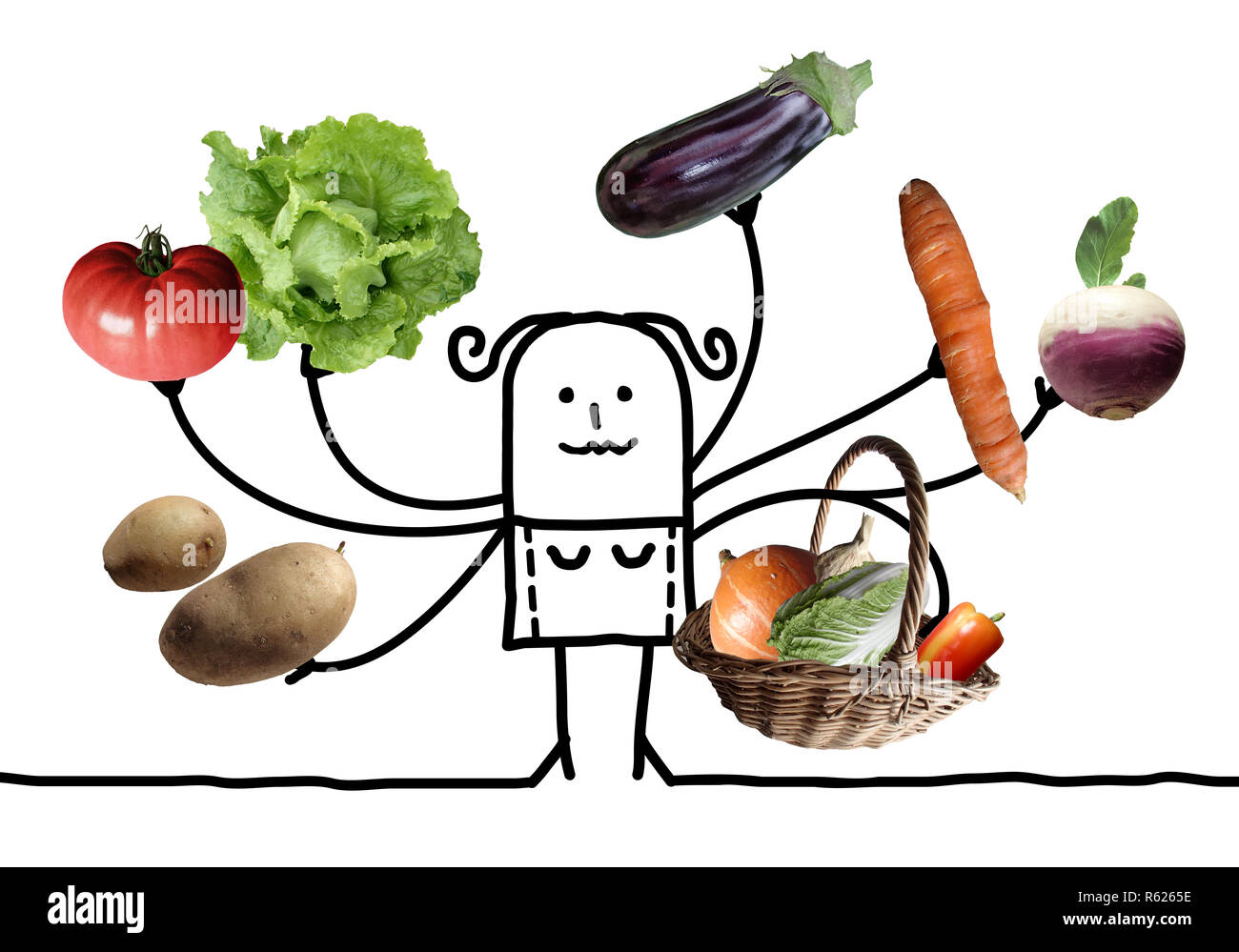 Verdure cartoon immagini e fotografie stock ad alta risoluzione - Alamy
