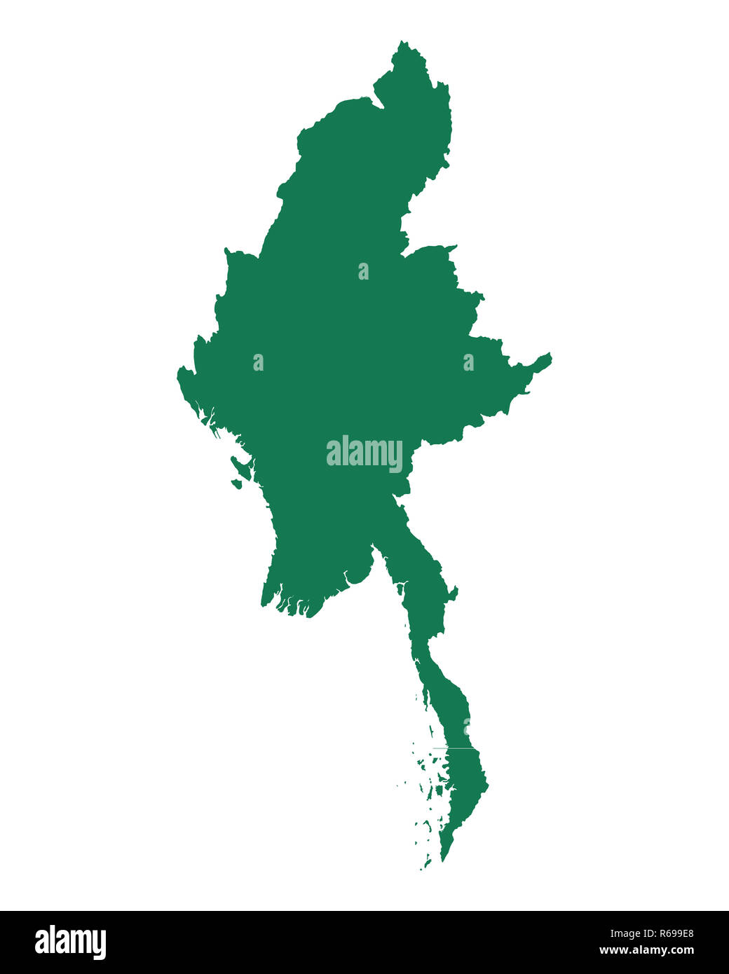 Map of myanmar immagini e fotografie stock ad alta risoluzione - Alamy
