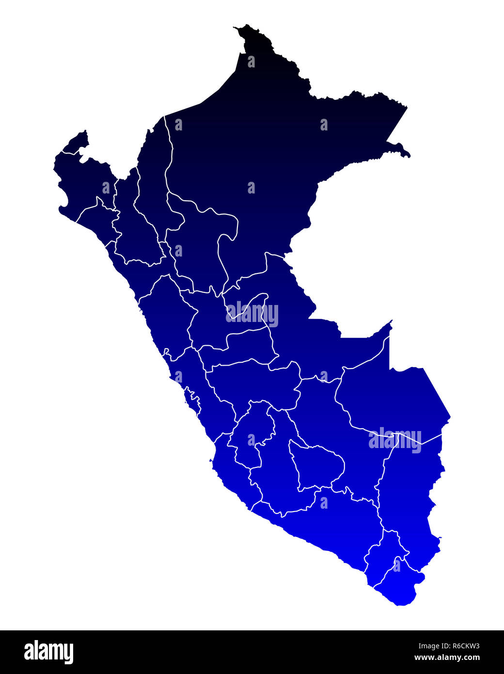 Mapa de las regiones del peru immagini e fotografie stock ad alta ...