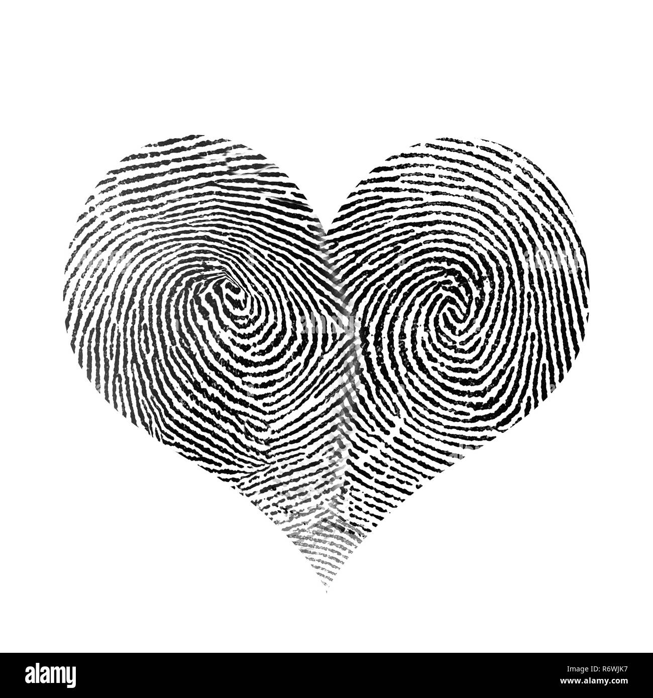 Tatuaggio Impronta Digital E Clipart