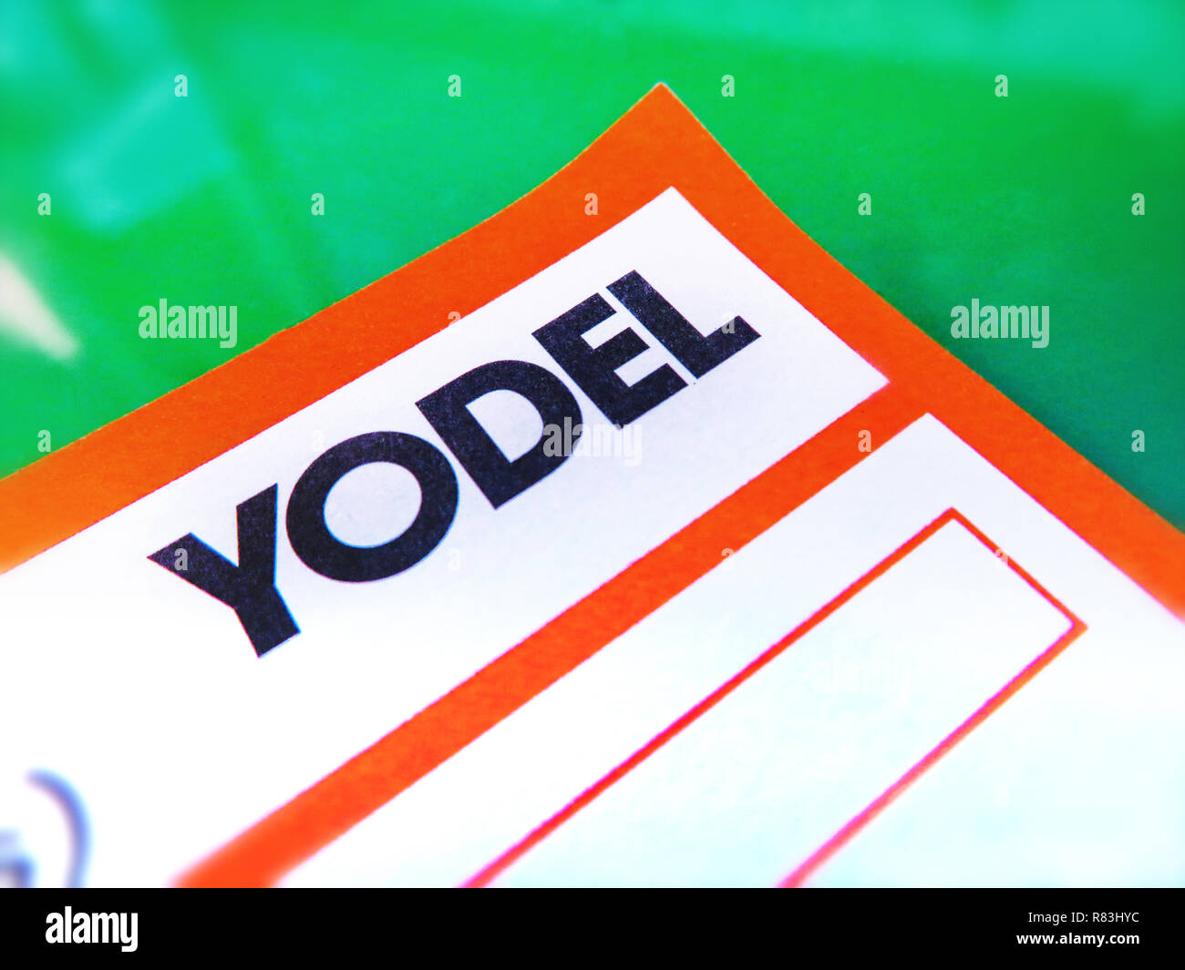 Logo di yodel immagini e fotografie stock ad alta risoluzione - Alamy