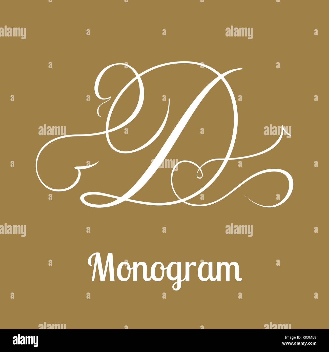 Lettera d stilizzato logo Immagini Vettoriali Stock - Alamy
