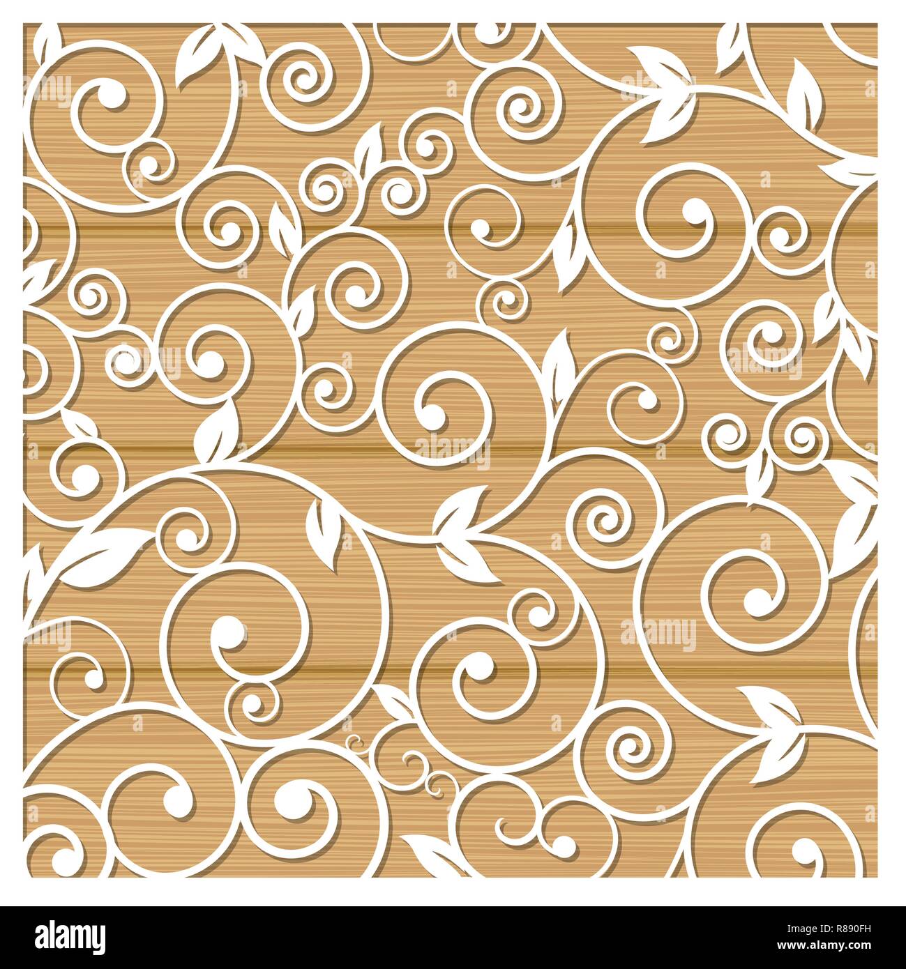 Taglio Laser di stencil per arte decorativa. Modello di sfondo per le ...