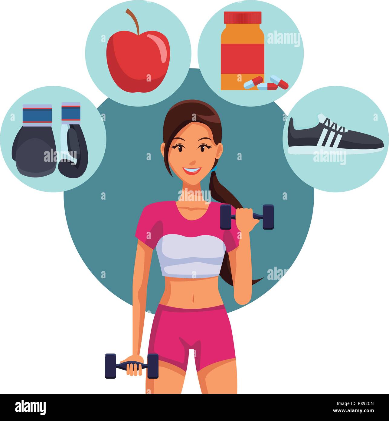 Woman cartoon Immagini Vettoriali Stock - Alamy