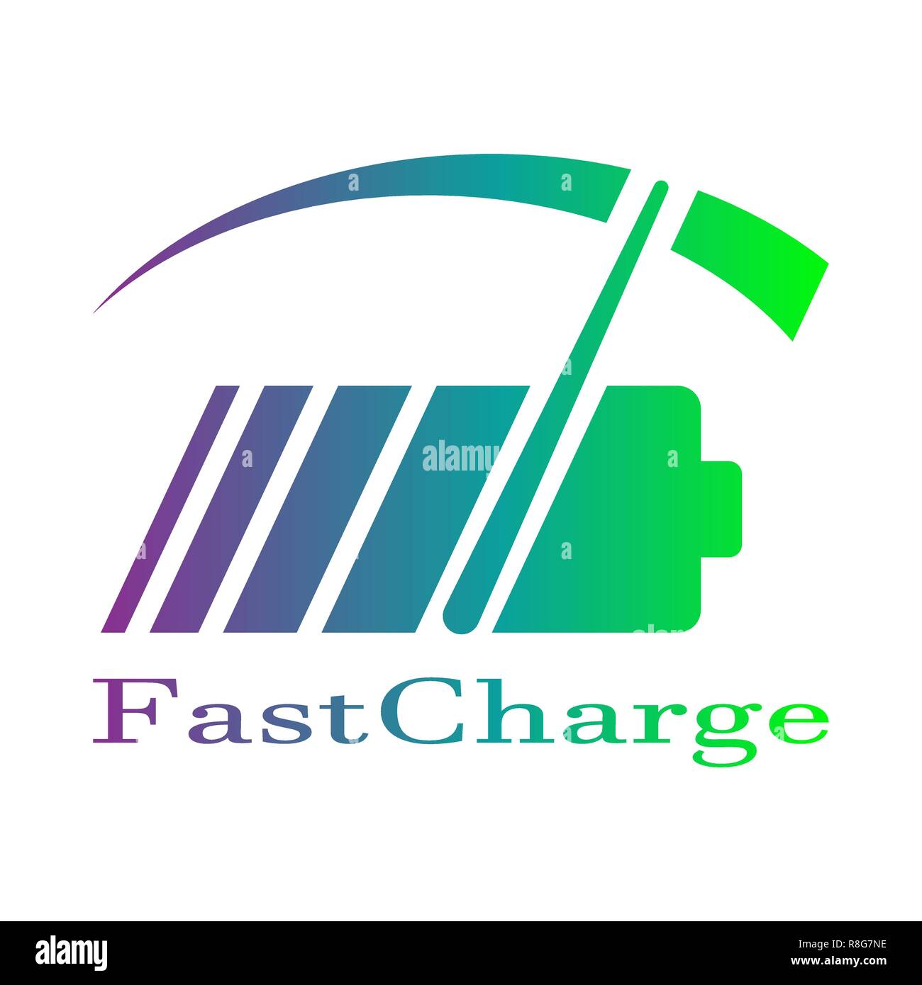 Logo della batteria Immagini Vettoriali Stock - Alamy