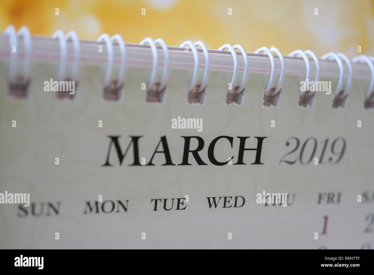 Simple 2019 year calendar week immagini e fotografie stock ad alta ...