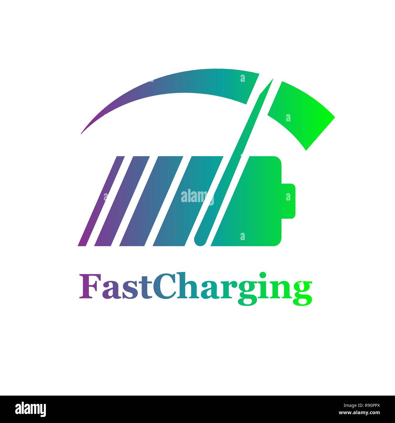 Logo della batteria Immagini Vettoriali Stock - Alamy