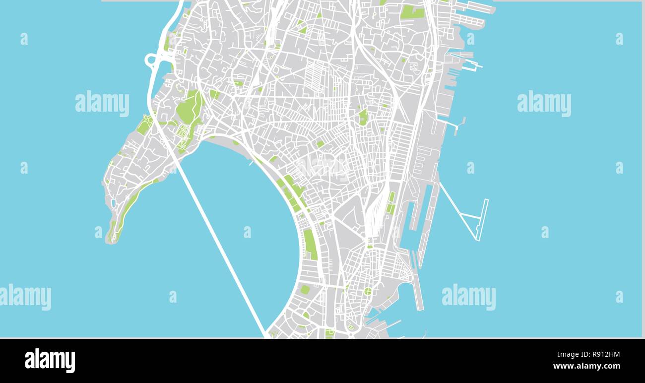 Mappa di mumbai Immagini Vettoriali Stock - Alamy