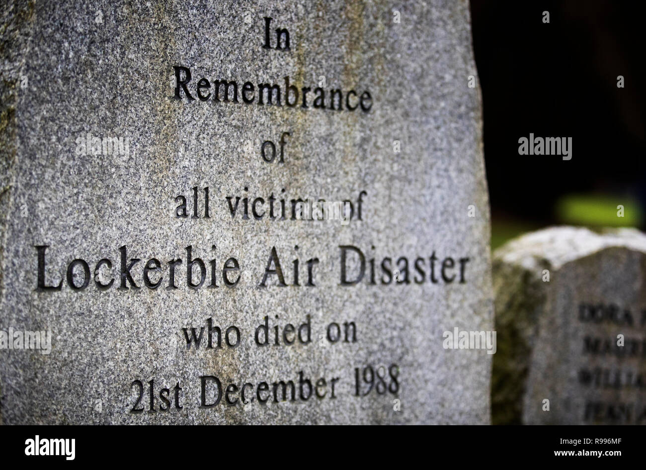 Mark 30th anniversary lockerbie bombing memorial garden immagini e ...