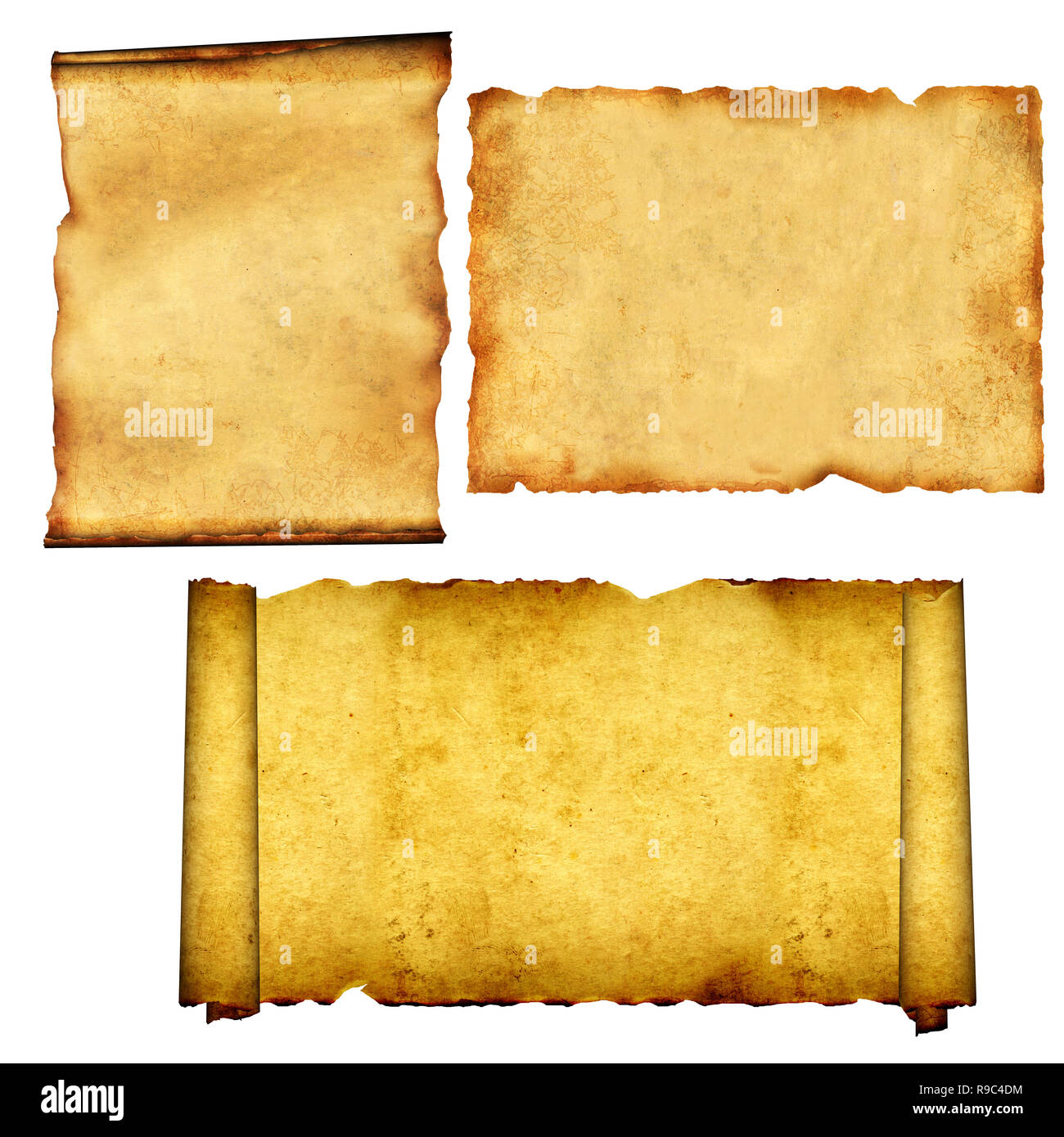 Pergamene di papiro Immagini senza sfondo e Foto Stock ritagliate - Alamy