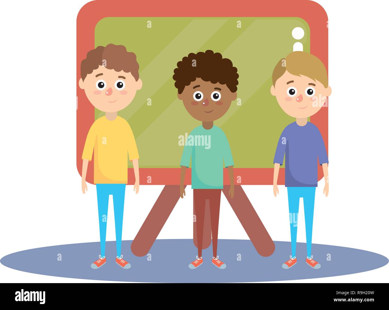 Scuola elementare cartoon Immagine e Vettoriale - Alamy