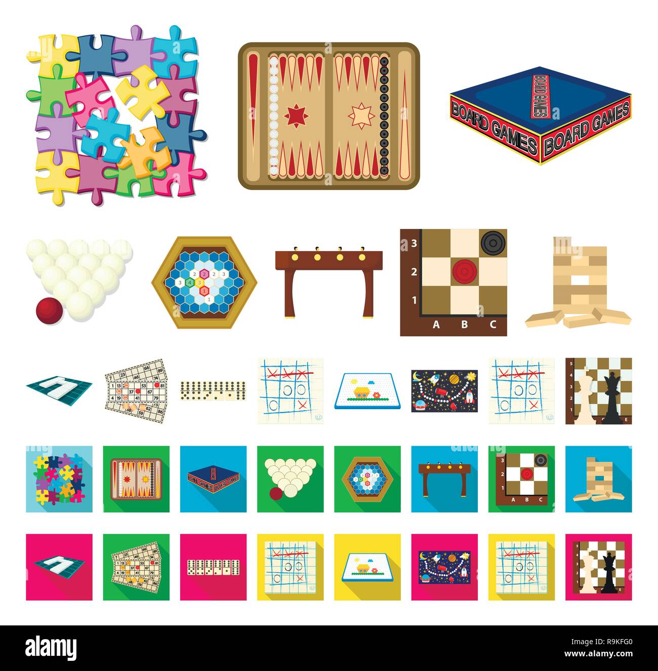 Il backgammon,ball,biliardo,il bingo, board,BOX,cartoon,appartamento ...