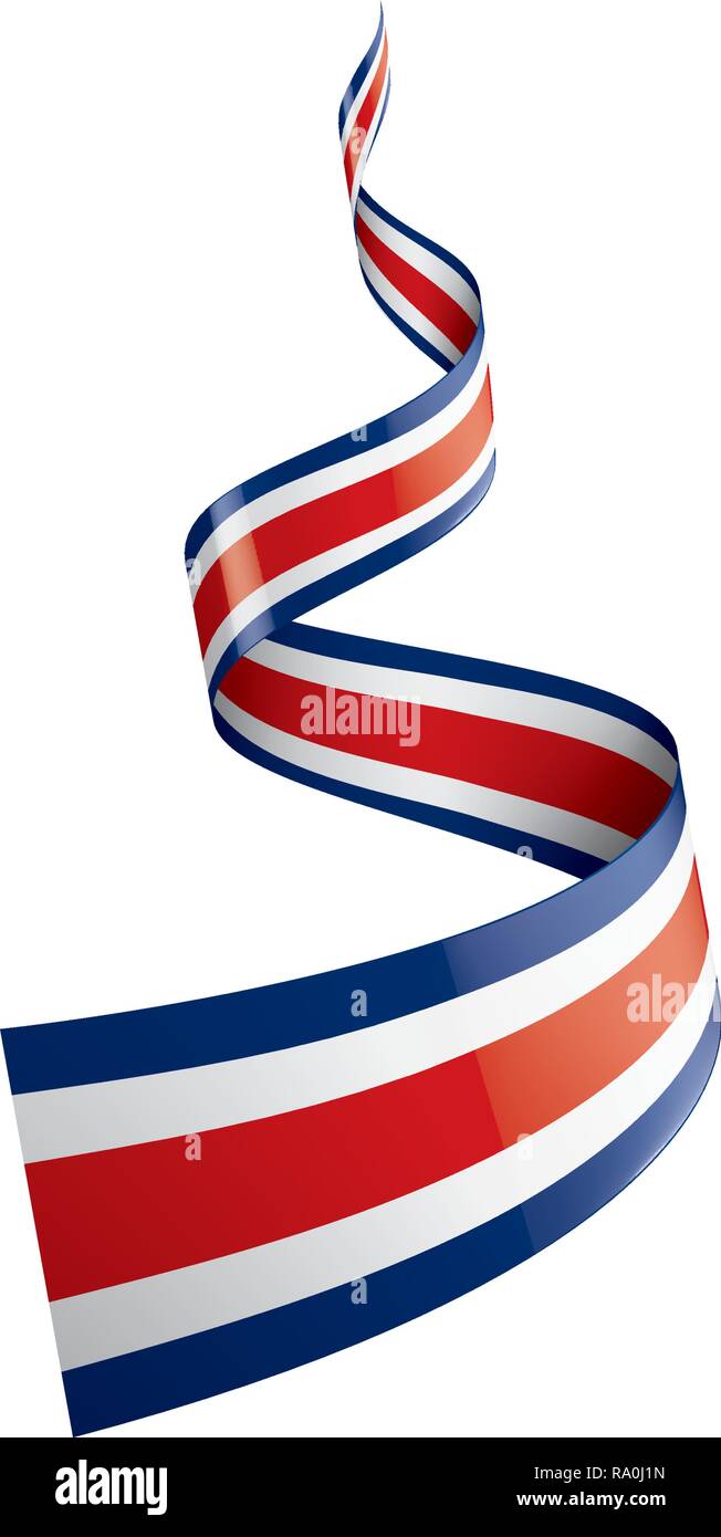 Bandiera della costa rica sventola Immagini Vettoriali Stock - Alamy