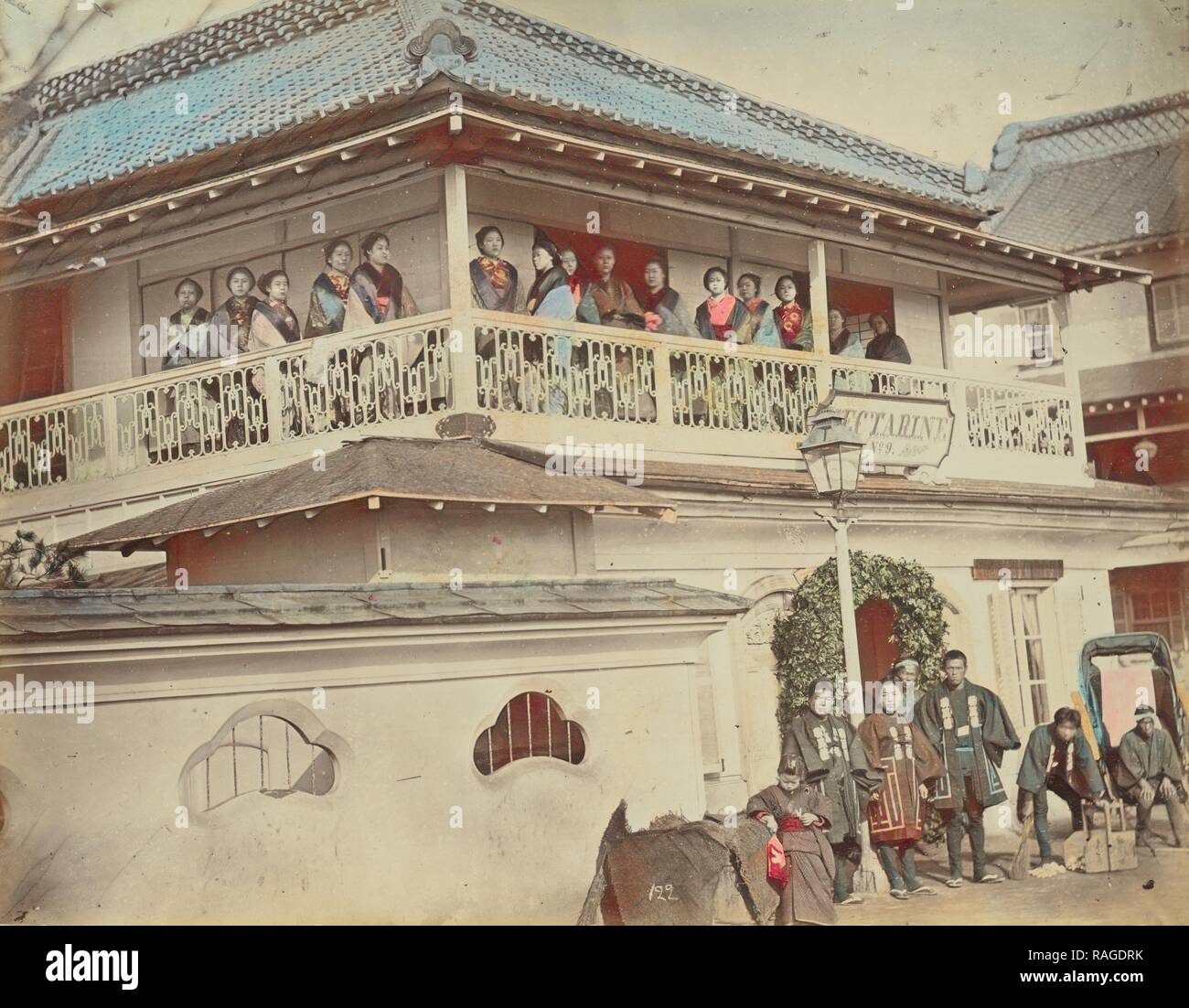 Geisha House, Kusakabe Kimbei (giapponese, 1841 - 1934, attivo 1880 ...