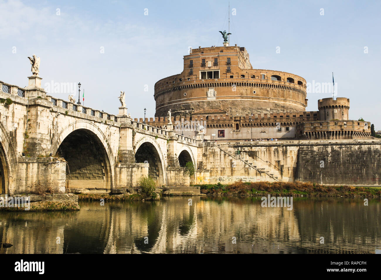 Italia roma castel santangelo castello hadrian imperatore architettura ...