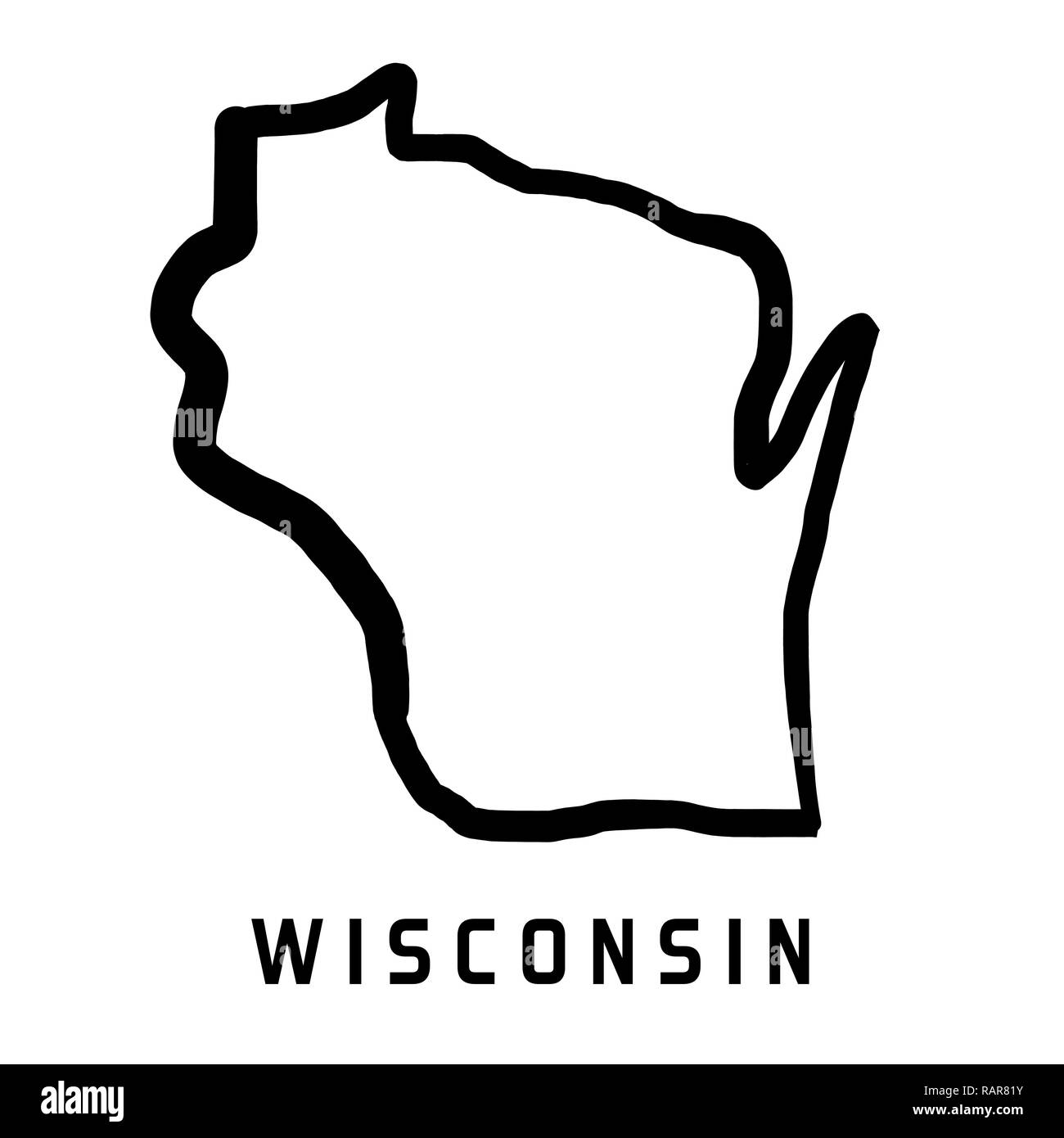 Mappa di wisconsin immagini e fotografie stock ad alta risoluzione - Alamy
