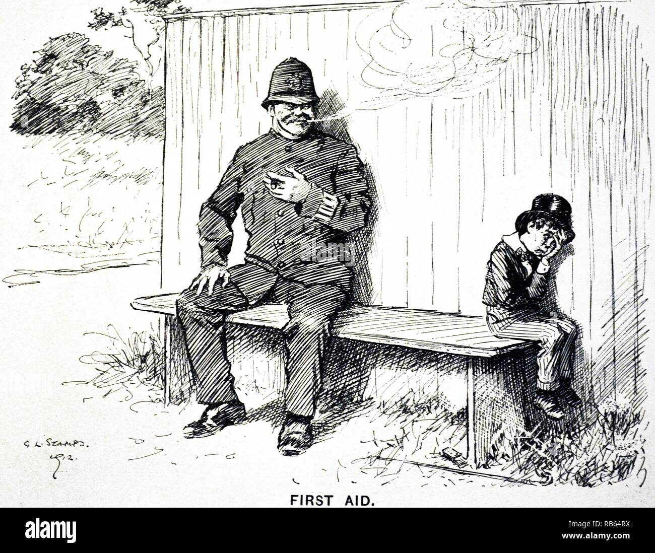 Cartoon policeman immagini e fotografie stock ad alta risoluzione - Alamy