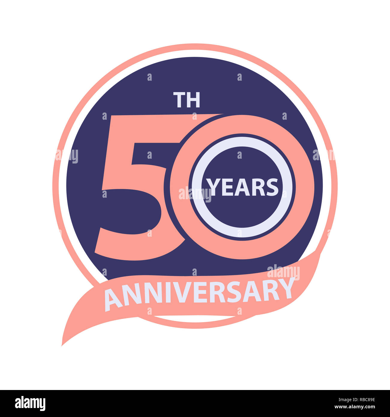Logo di compleanno di 50 anni immagini e fotografie stock ad alta ...
