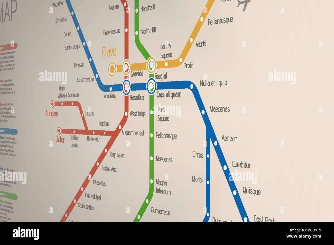 Nuova linea della metropolitana Immagini Vettoriali Stock - Alamy