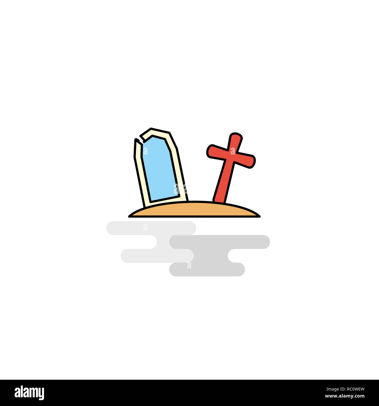 Lapide cimitero morte religione simbolo religioso Immagini Vettoriali ...