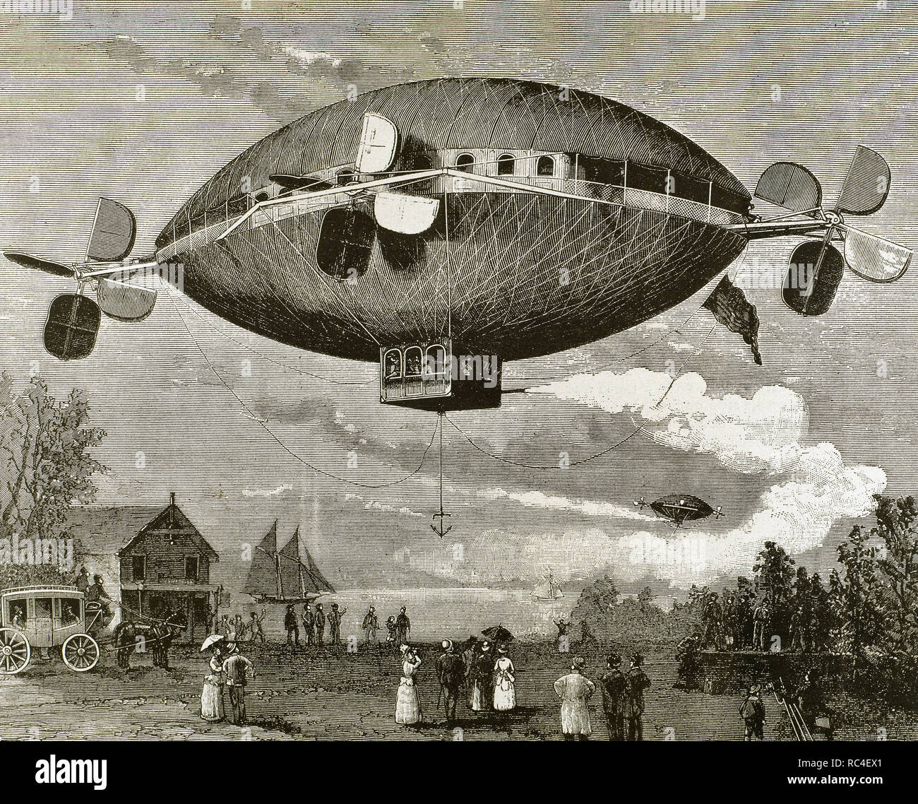 Posta aerea di dirigibile zeppelin immagini e fotografie stock ad alta ...