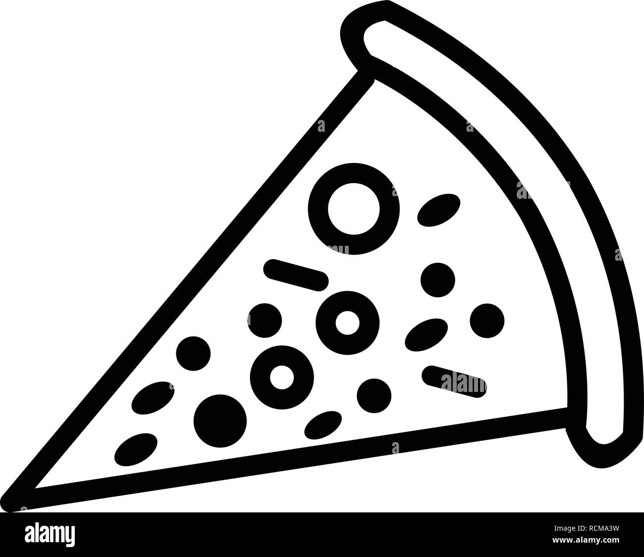 Icono pizza Immagini Vettoriali Stock - Alamy