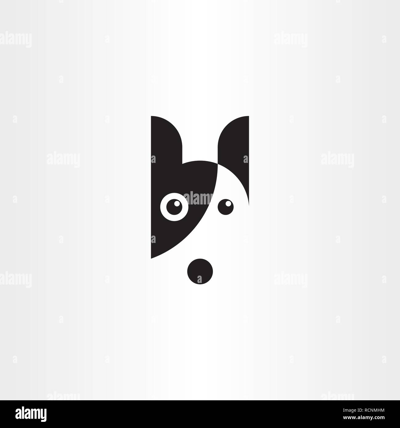 Il logo del cane vettore icona simbolo clip art vector Immagine e ...