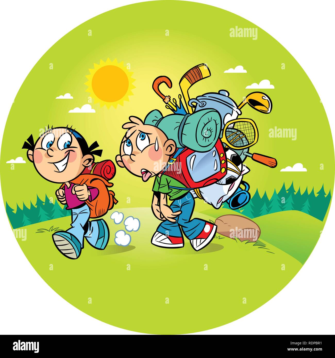 Andare in gita Immagini Vettoriali Stock - Alamy