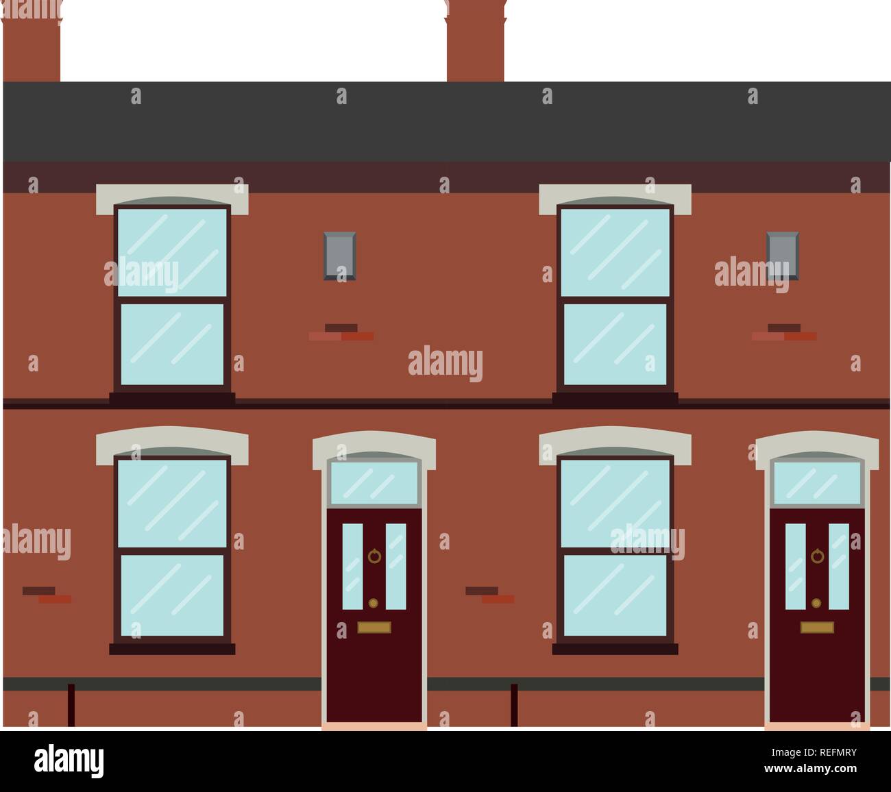 Terraced House Clipart Esl