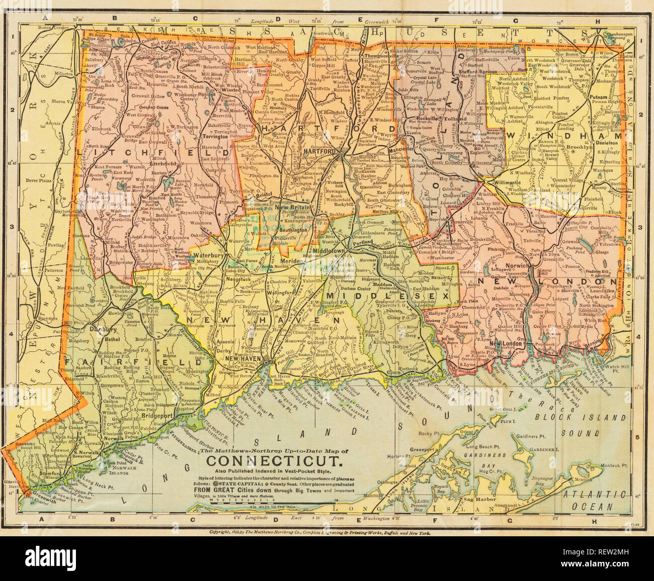 Nuova mappa di hartford immagini e fotografie stock ad alta risoluzione ...