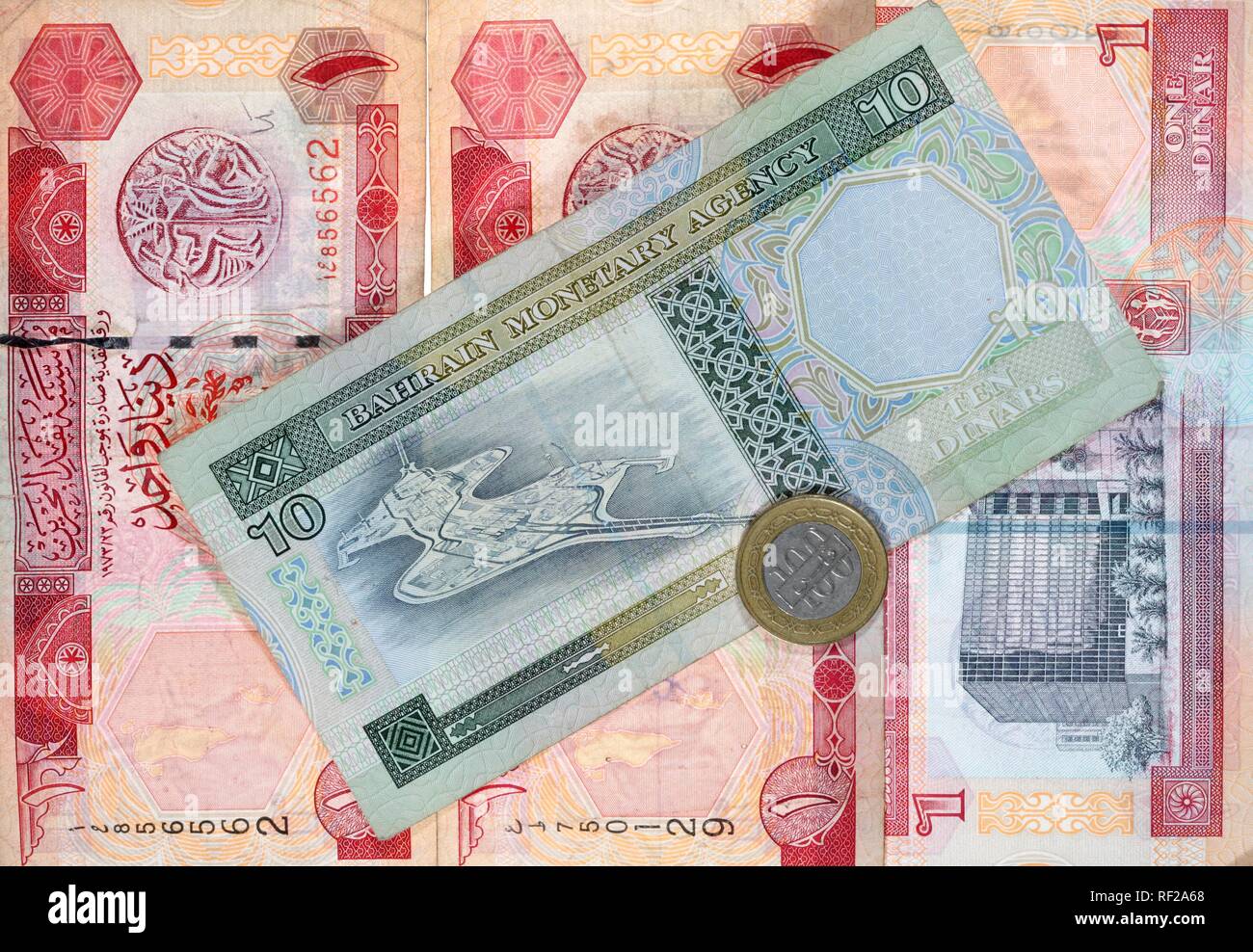 Valuta dinaro Bahraini Dinar BHD Bahrein agenzia monetaria Bahrain Foto stock Alamy