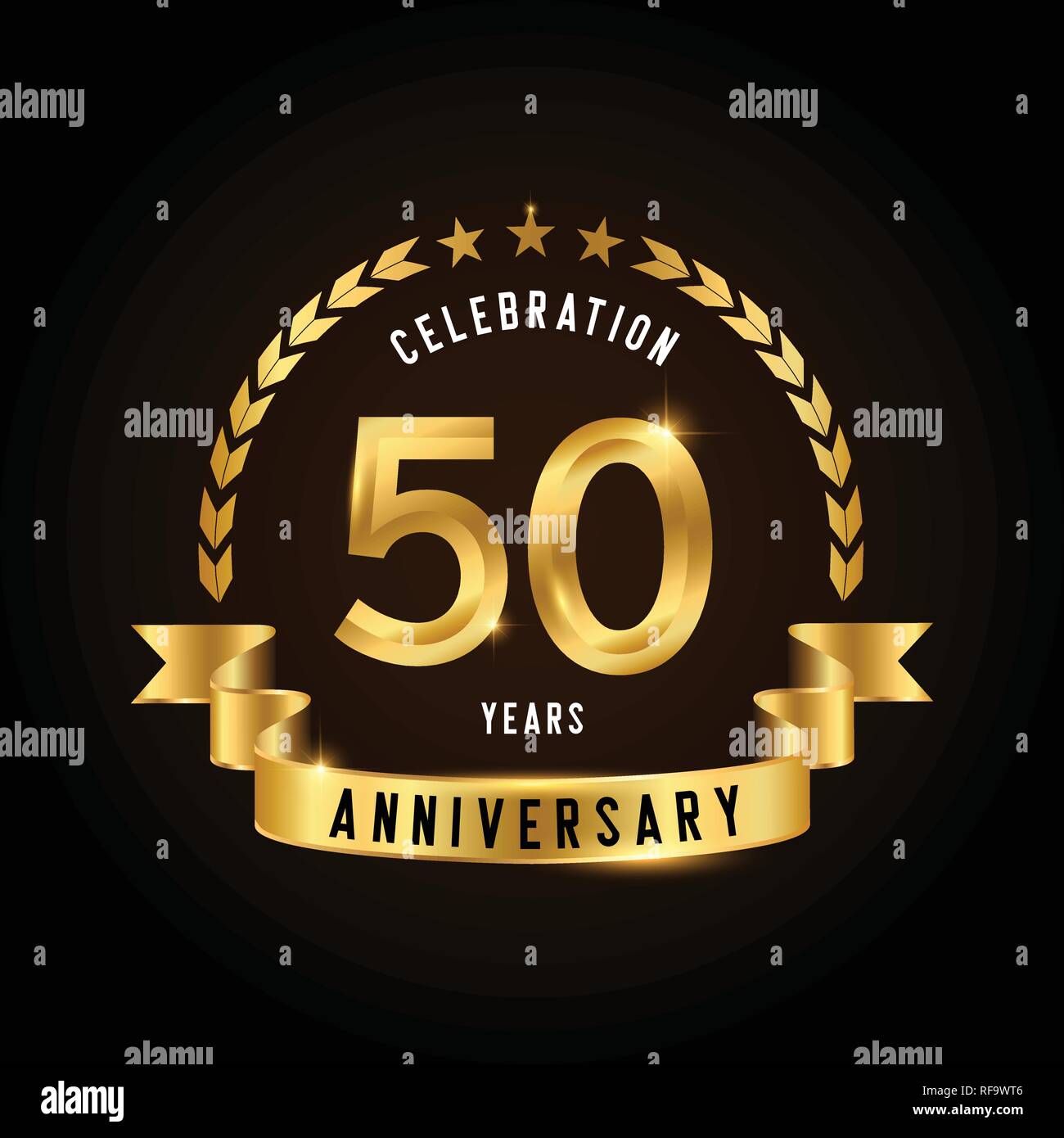 50 anni di anniversario celebrazione logotipo. Golden Anniversary ...