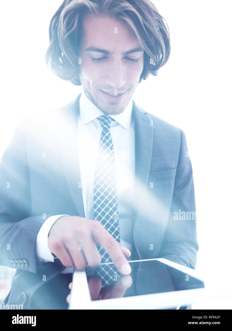 Uomo al computer stilizzato immagini e fotografie stock ad alta ...