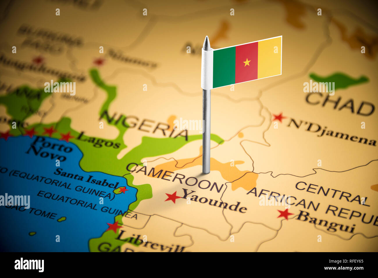 Mappa del camerun immagini e fotografie stock ad alta risoluzione - Alamy