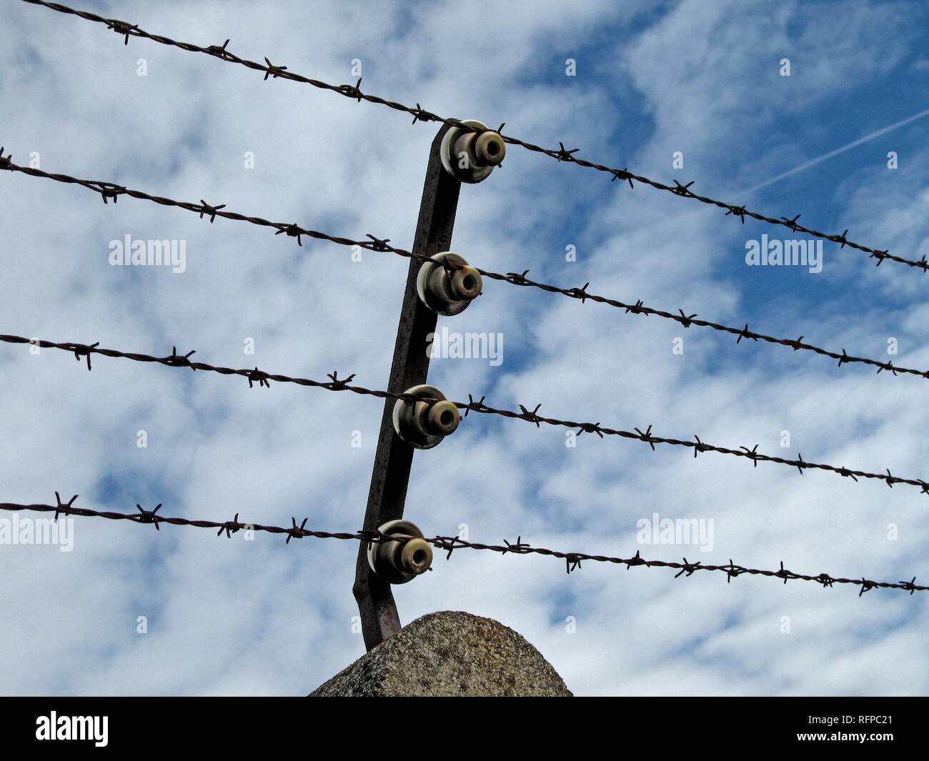 Barriere del filo spinato immagini e fotografie stock ad alta ...