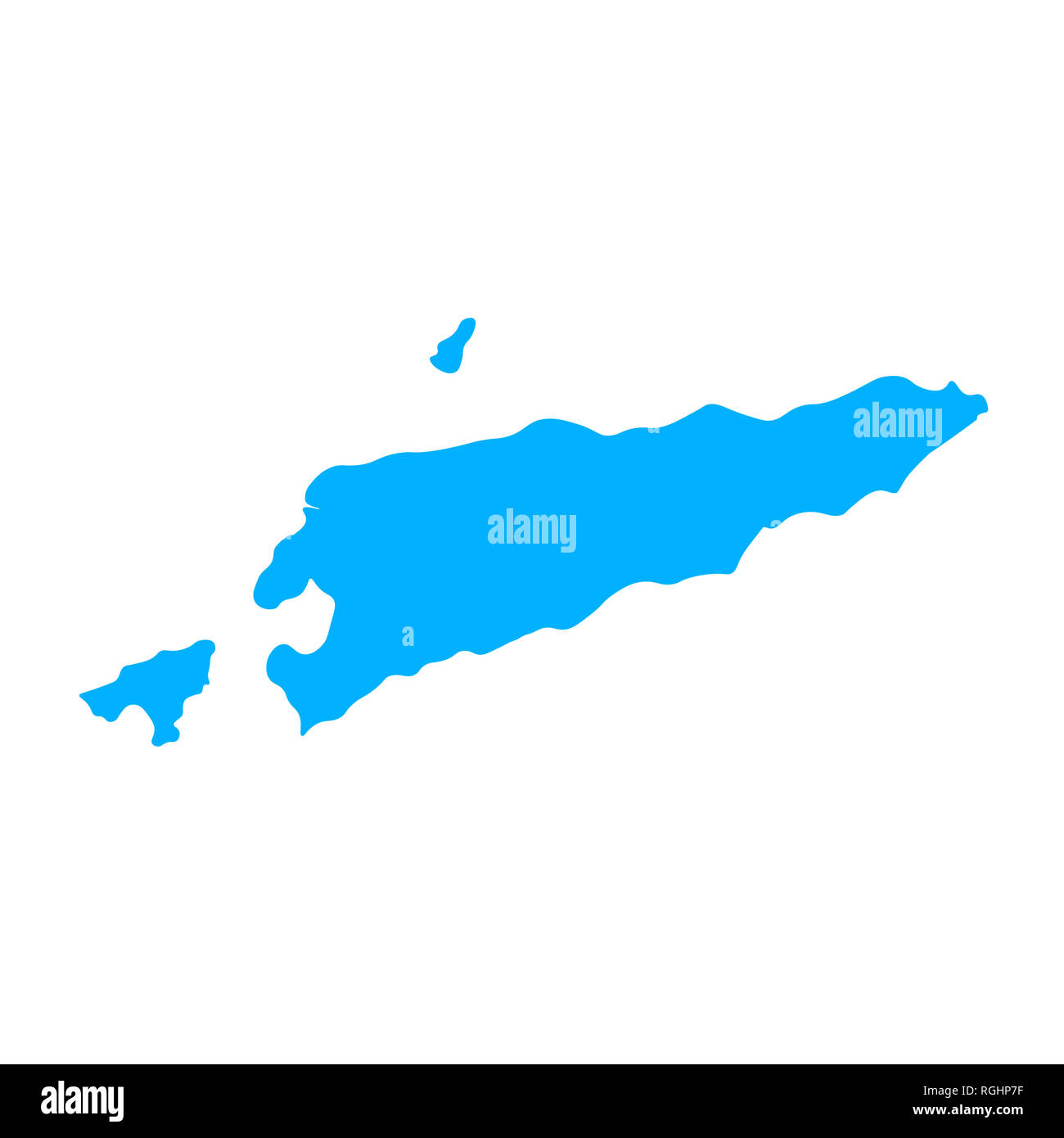 Mappa di Timor Est - contorno. Silhouette di Timor Est mappa immagine ...