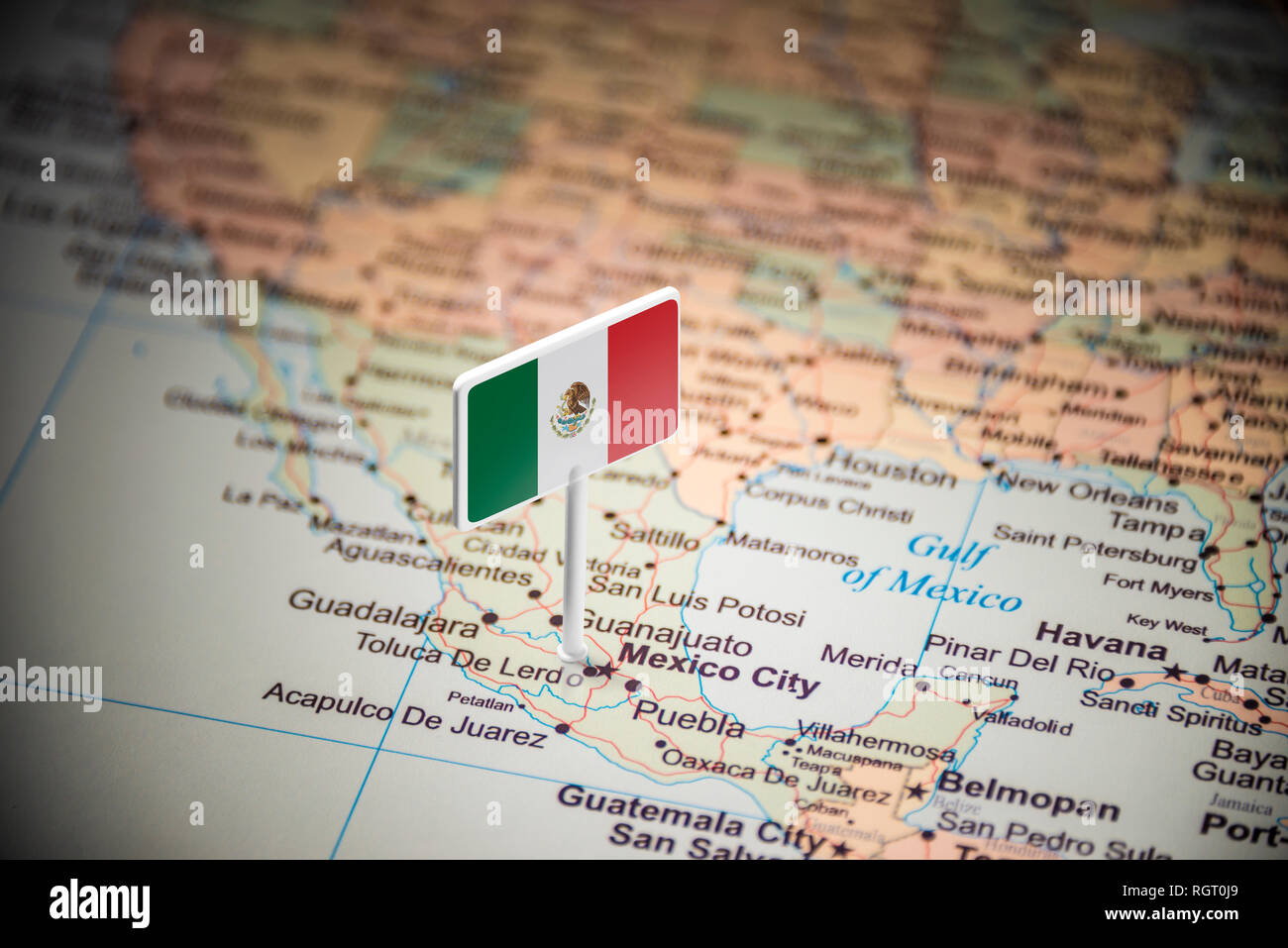 Mexico political map border immagini e fotografie stock ad alta ...