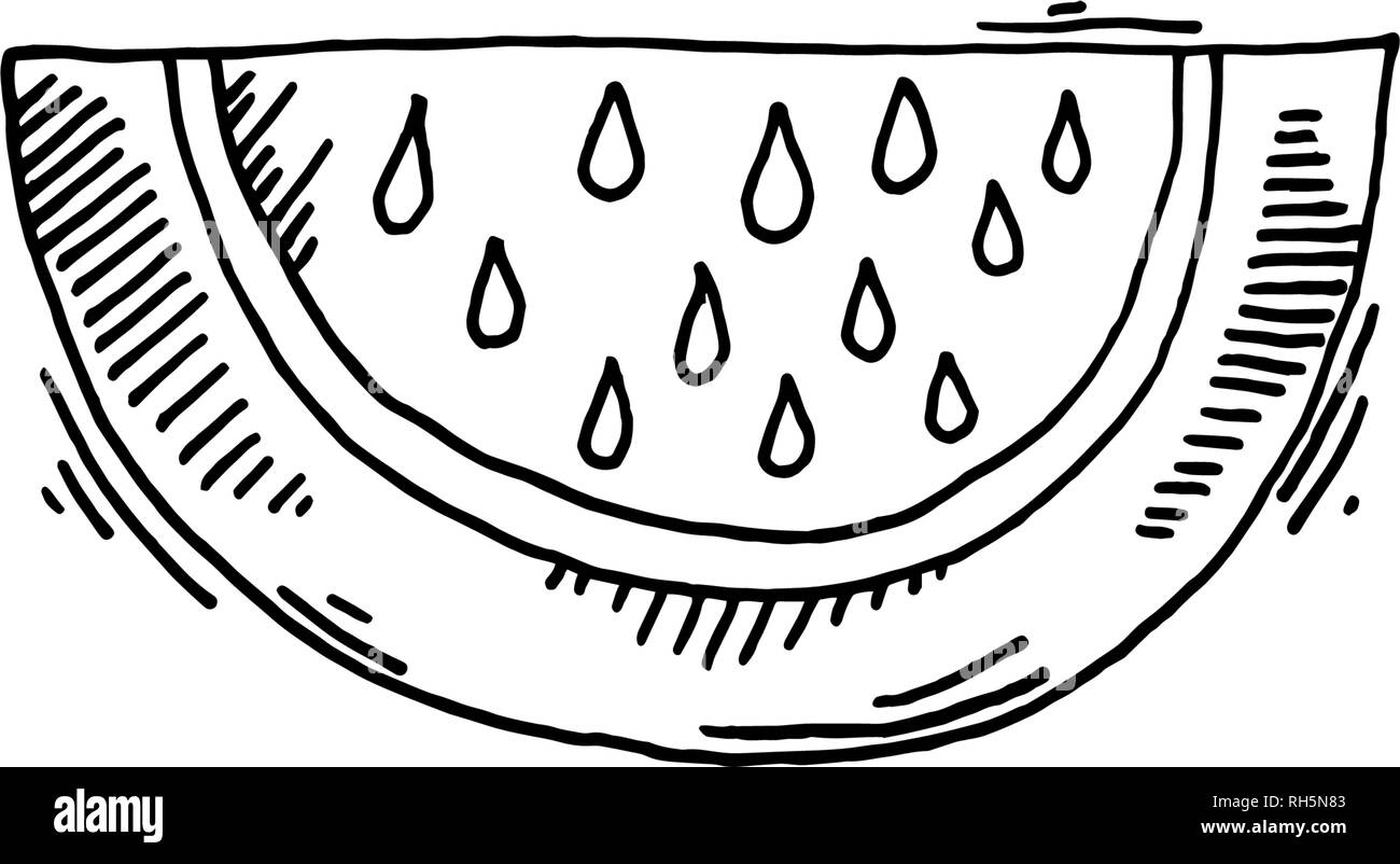Disegno di anguria Foto e Immagini Stock in Bianco e Nero - Alamy