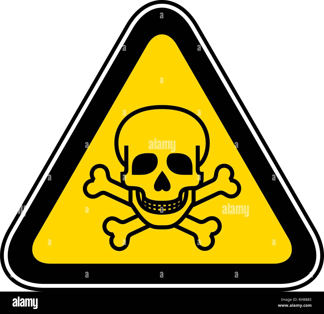 Segnale di pericolo liquido infiammabile Immagini Vettoriali Stock - Alamy