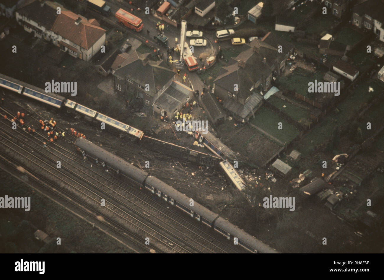 Vista aerea di incidente ferroviario immagini e fotografie stock ad ...