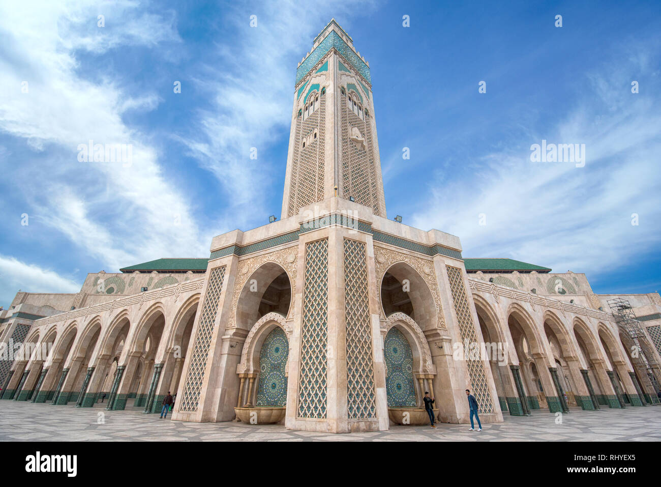 La Moschea di Hassan II al giorno. La più grande moschea in Marocco e ...