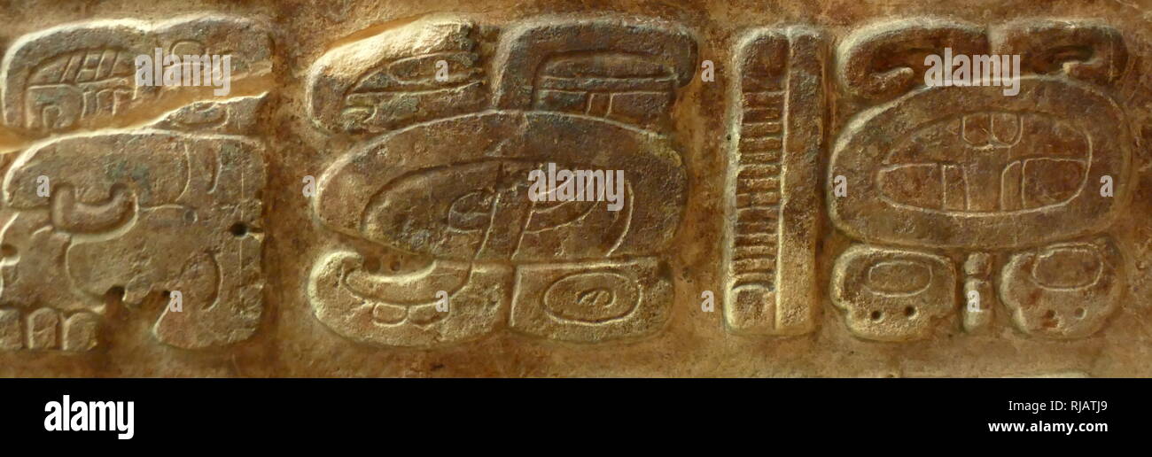 Architrave 35, Maya, annuncio circa 450-550. Uno degli otto, architravi ...