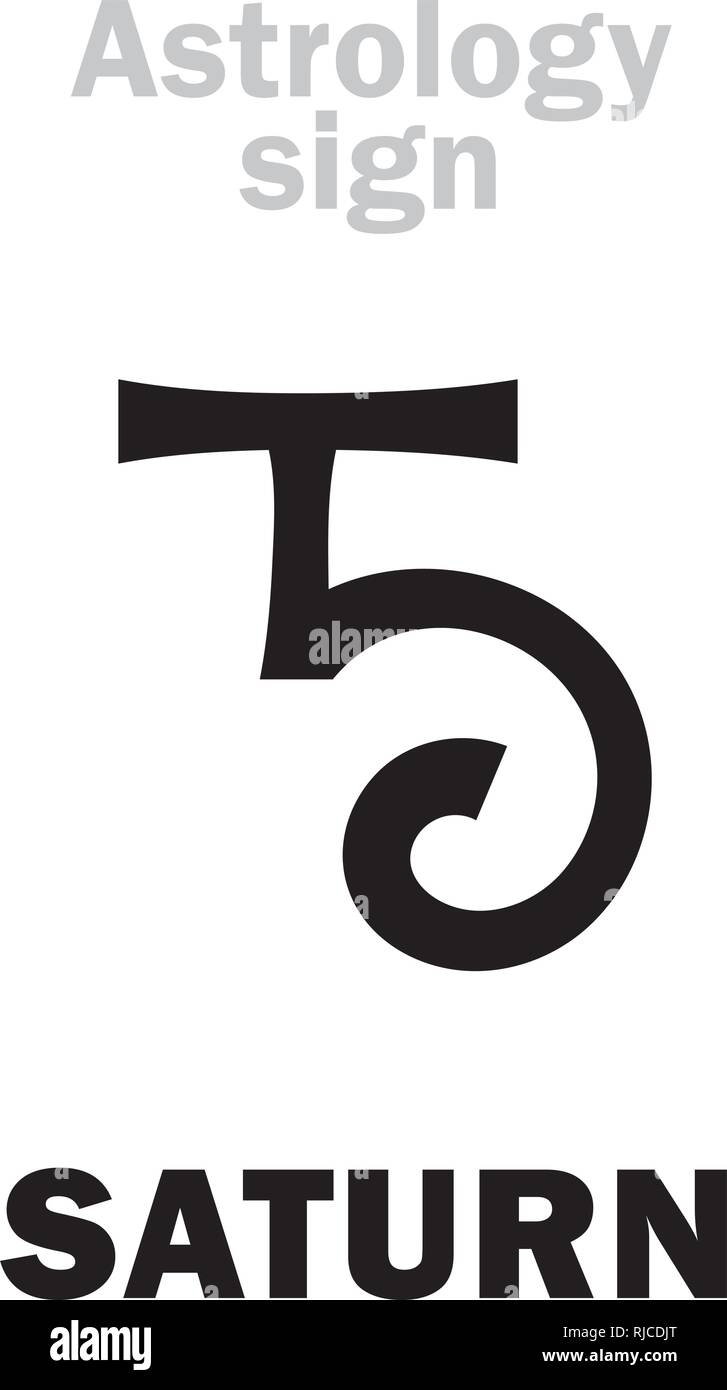 Alfabeto astrologia: Saturno, classic grande pianeta. Caratteri ...