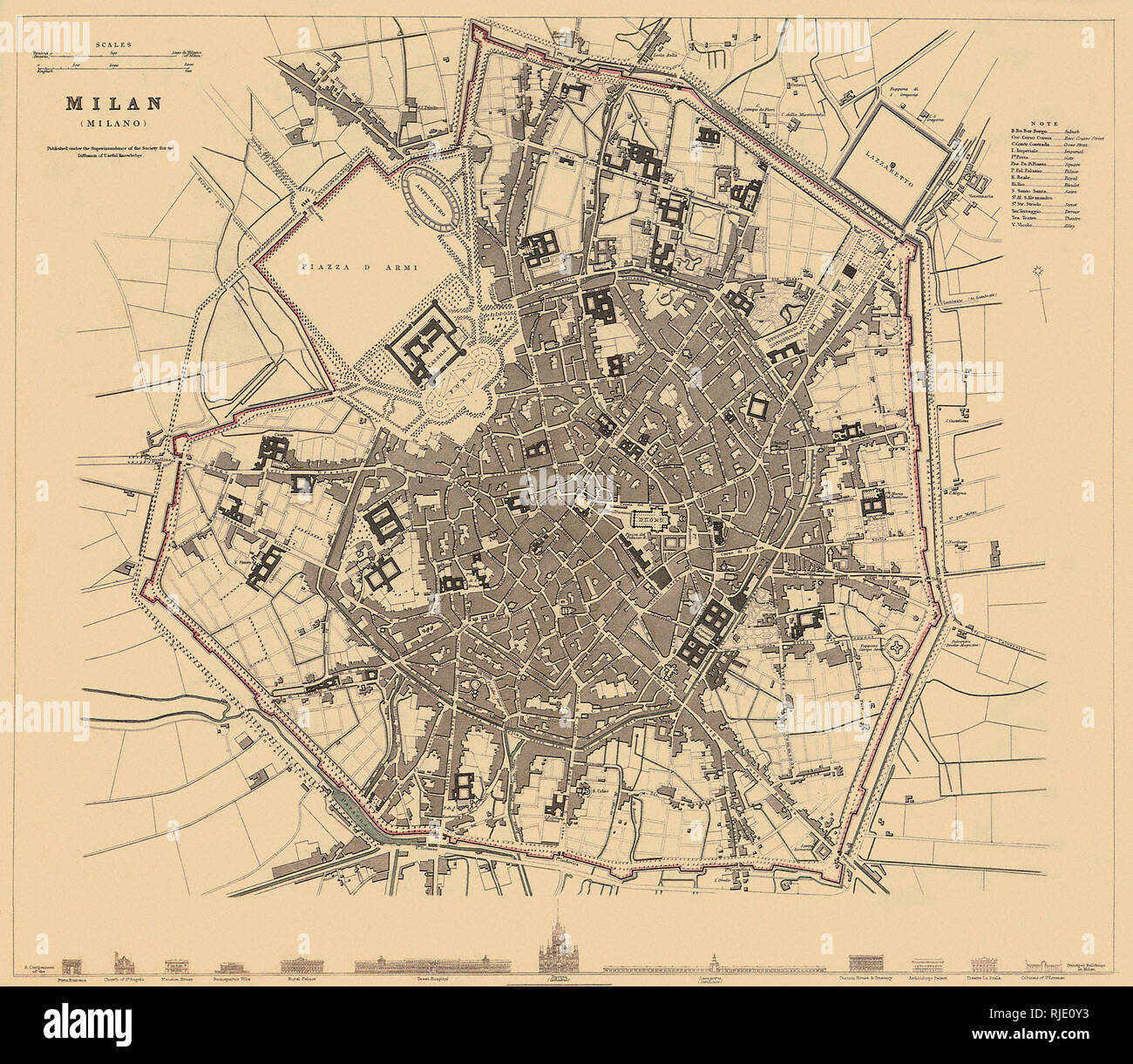 Cartina di milano immagini e fotografie stock ad alta risoluzione - Alamy