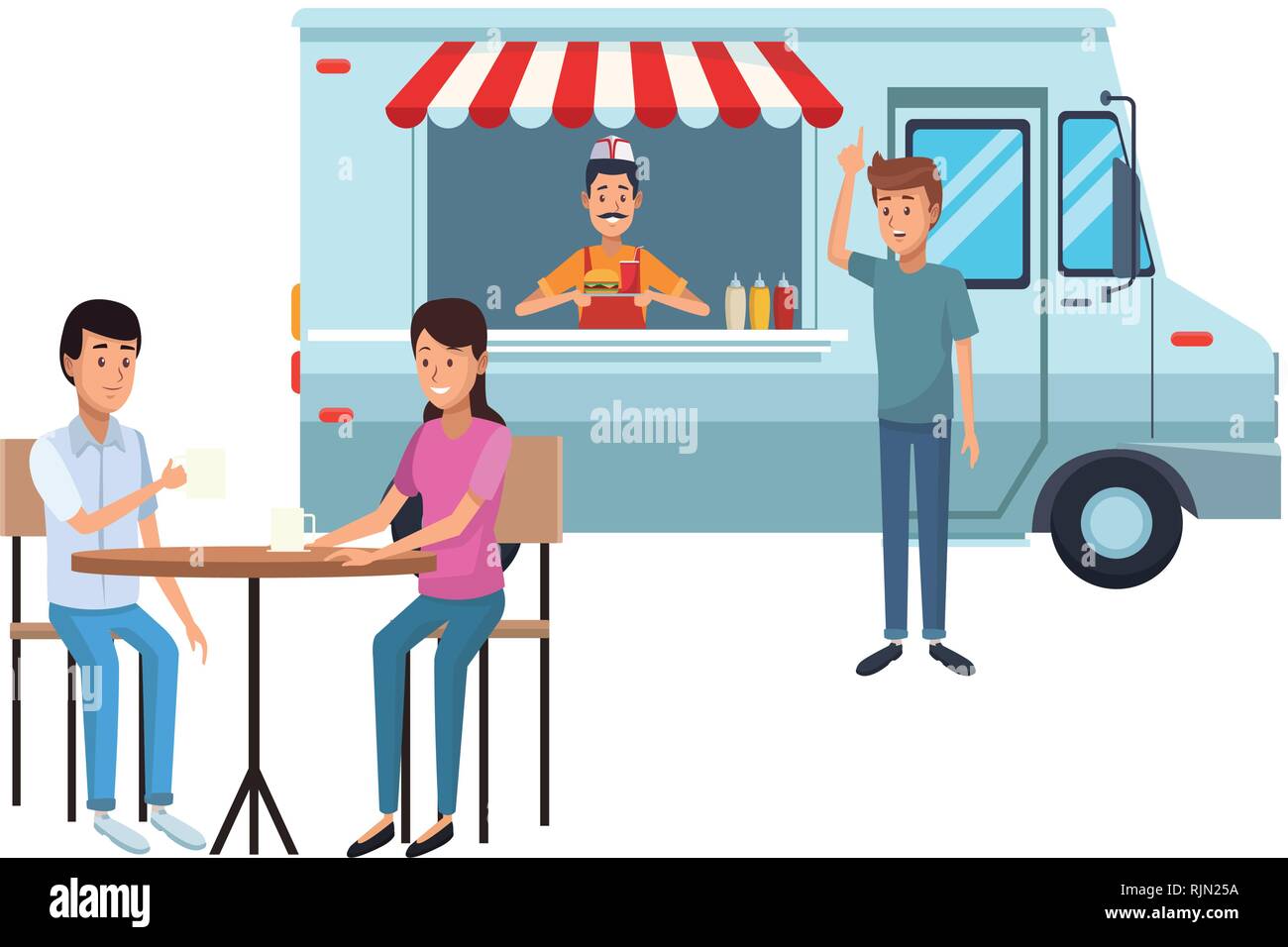 Cartoon man driving car sign Immagini Vettoriali Stock - Alamy